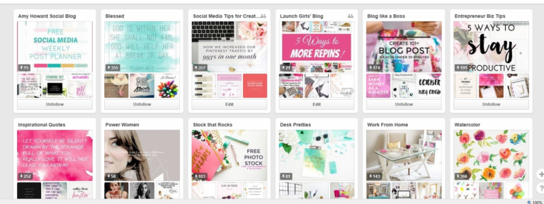 How to Organize your Pinterest Boards - Amy Howard Social