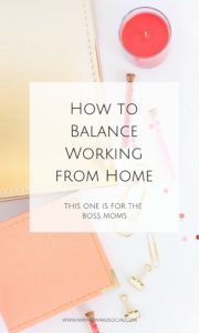 How to Balance Working from Home - Amy Howard Social